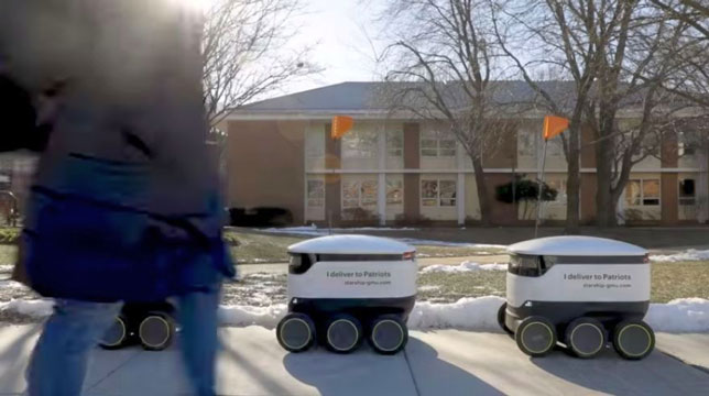 Robots Delivery via Robots @ A College | Ongoing Information & Trends ...
