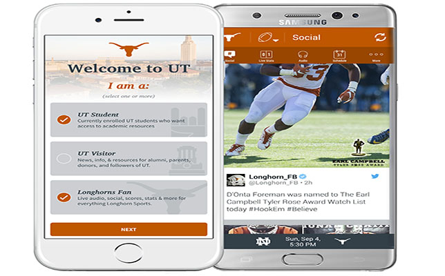 UT Austin Launches Mobile App for Sports Fans and Students -- Campus ...